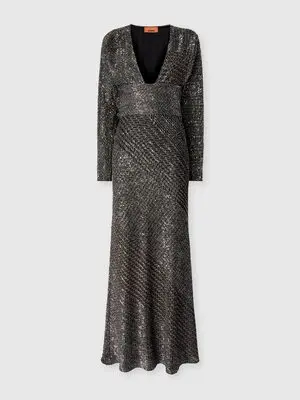 Missoni Long Dress With Sequins - Multicoloured