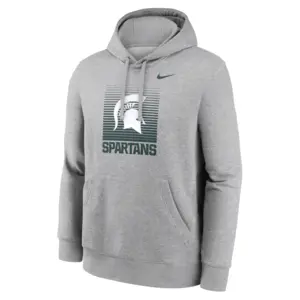 Nike Michigan State Primetime College Pullover Hoodie - Grey