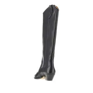 Isabel Marant Étoile Denvee' Leather Boots - Black