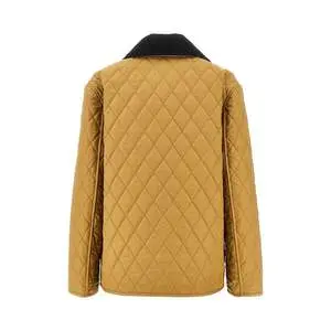 Burberry Quilted Jacket With Logo Embroidery