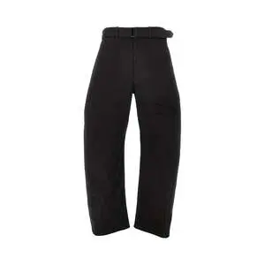 LEMAIRE Twisted' Denim Pants With Belt - Black