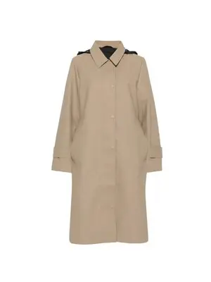 Rains Nara Long Jacket - Beige