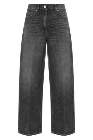 Peserico High Waist Jeans - Gray