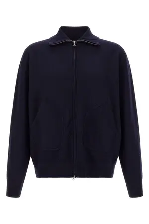 OLIVER LATTUGHI Merino Wool Zip Sweater - Blue