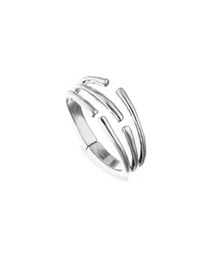 UNODE50 Bracelet Plated In Sterling In The Shape Of Several Tubes