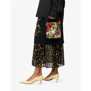 Dries Van Noten Micro Crispino Embellished Satin Handbag