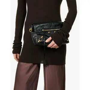 Balenciaga Le City Leather Clutch