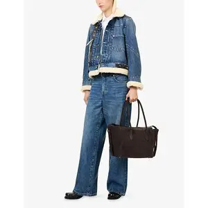 SACAI X LEVI'S Sherpa Denim Jacket - Blue