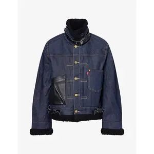 SACAI X LEVI'S Sherpa Denim Jacket - Indigo
