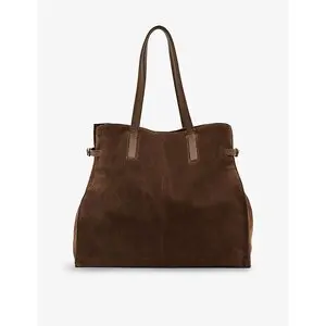REISS Indigo Suede Tote Bag - Tan