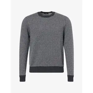 Dunhill Nailhead Jacquard Cashmere Jumper - Charcoal