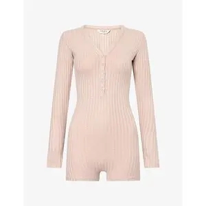 Lounge Ribbed Jersey Playsuit
