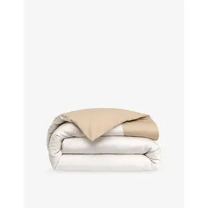 YVES DELORME Apollon Cotton Duvet Cover - Dune