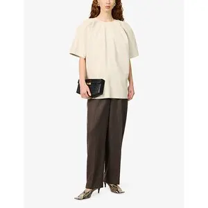 TOTEME Cocoon Panelled Leather Top
