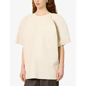 TOTEME Cocoon Panelled Leather Top