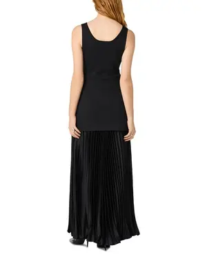 Astr The Label Adison Drop Waist Pleat Skirt Dress