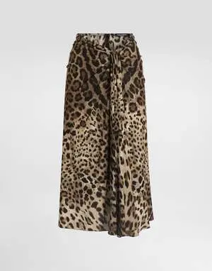 Dolce & Gabbana Leo- Viscose Jersey Skirt - Print