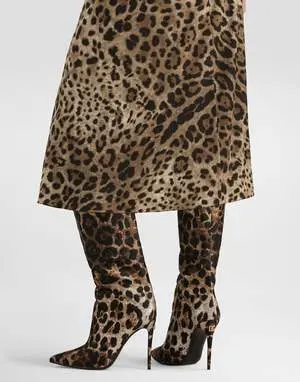Dolce & Gabbana Leo- Viscose Jersey Skirt - Print