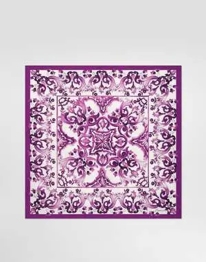 Dolce & Gabbana Majolica-print Silk Twill Foulard