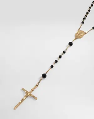 Dolce & Gabbana Rosary Necklace With Natural Gemstones