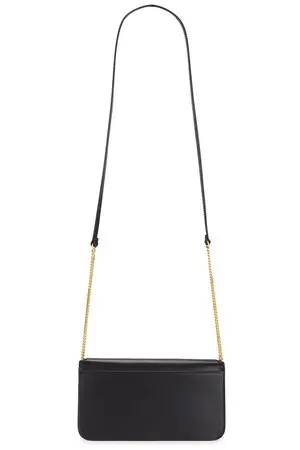 Saint Laurent Cassandre Strap Phone Holder In Black