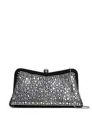 TWENTY FOURHAITCH Elinea Crystal-embellished Clutch Bag - Silver