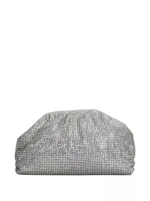 TWENTY FOURHAITCH Petra Crystal-embellished Clutch Bag - Silver