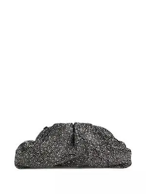 TWENTY FOURHAITCH Mirach Crystal-embellished Clutch Bag - Silver