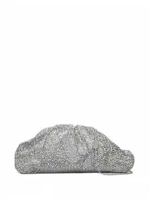 TWENTY FOURHAITCH Mirach Crystal-embellished Clutch Bag - Silver