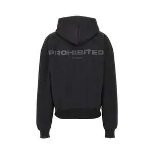 PROHIBITED Logo Print Full-zip Hoodie