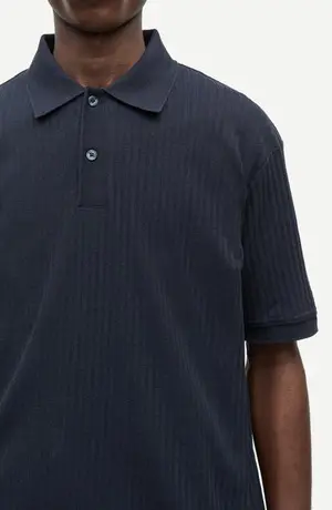 Samsøe Samsøe Sajase Ribbed Cotton Blend Polo