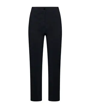 Momoni Casual Pants With Belt Loops - Black