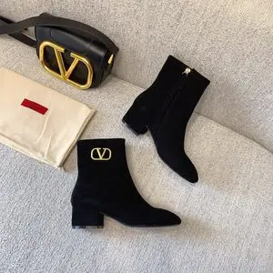 Valentino Garavani Vlogo 50mm Ankle Boots