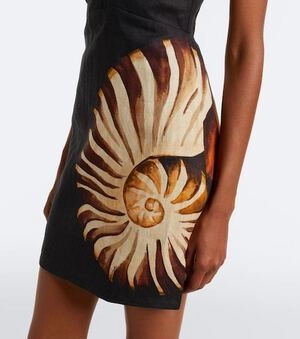 Farm Rio Ammonite Linen Minidress