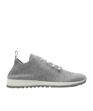 JIMMY CHOO Veles Embellished Sneakers - Gray