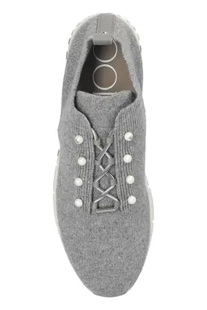 JIMMY CHOO Veles Embellished Sneakers