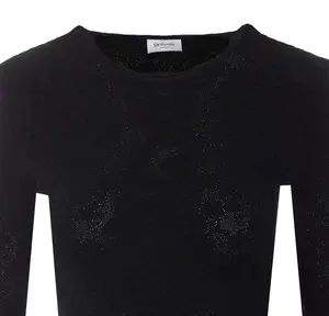 Saint Laurent Mini Dress In Floral Mesh Knit