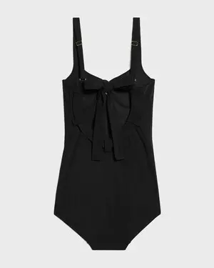 Celine Balconette Swimsuit In Matte Jersey