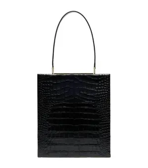 TOM FORD Croc-embossed Leather Top-handle Bag