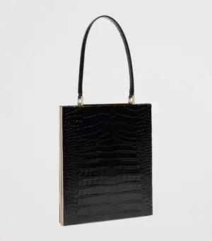 TOM FORD Croc-embossed Leather Top-handle Bag