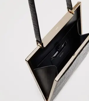 TOM FORD Croc-embossed Leather Top-handle Bag