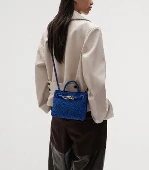 Bottega Veneta Mini Suede Andiamo Top-handle Bag