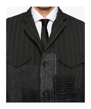 Junya Watanabe Patch Detailed Single-breasted Blazer