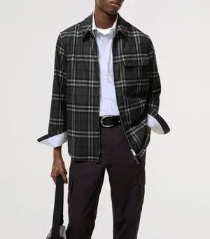 Burberry Wool-cashmere Check Overshirt
