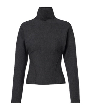 Alaïa Wool Blend Turtleneck Sweater - Grey