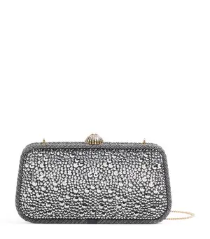 Valentino Garavani Embellished Carry Secrets Clutch Bag - Silver