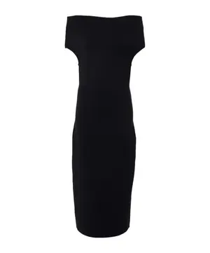 TOTEME Off Shoulder Dress - Black