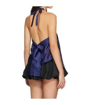 Gimaguas Belle Jewel Embellished Halter Top