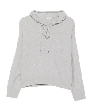 Antonelli Firenze Sequin-embellished Sweatshirt - Light Grey
