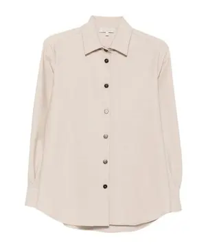 Antonelli Firenze Long-sleeve Shirt With Snap Closures - Light Gray